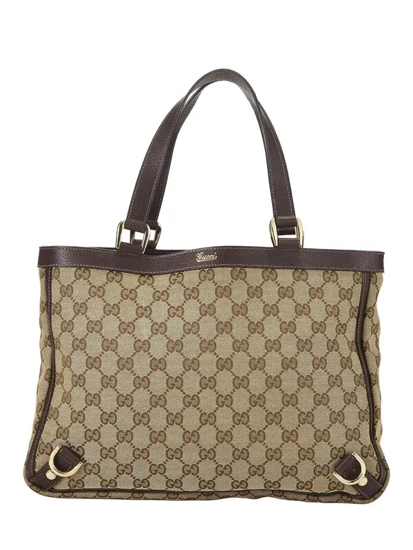 Gucci Original Gg Canvas Abbey Tote Bag - Brown