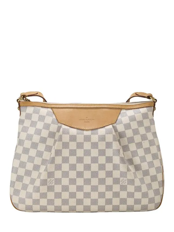 LOUIS VUITTON Damier Azur Siracusa Shoulder Bag - White