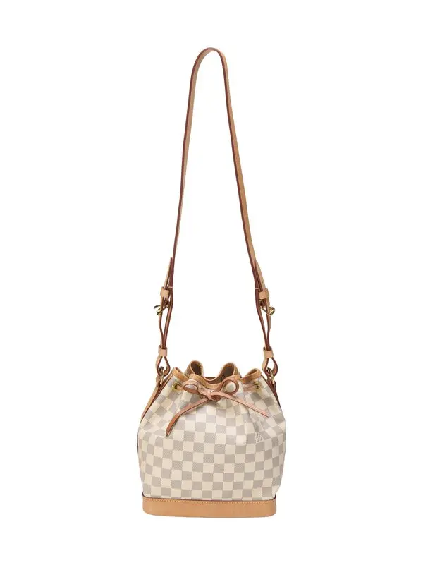 LOUIS VUITTON Damier Azur Noé Bucket Bag - White