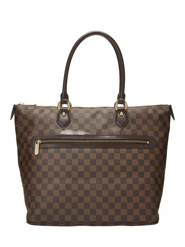LOUIS VUITTON Damier Ebene Saleya Tote - Brown