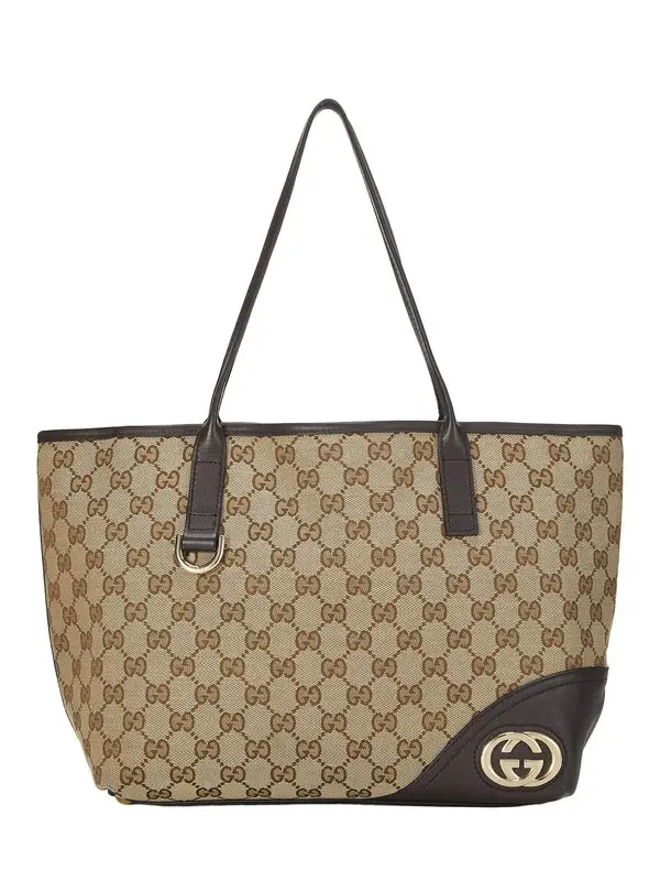 Gucci Original Gg Britt Tote - Brown
