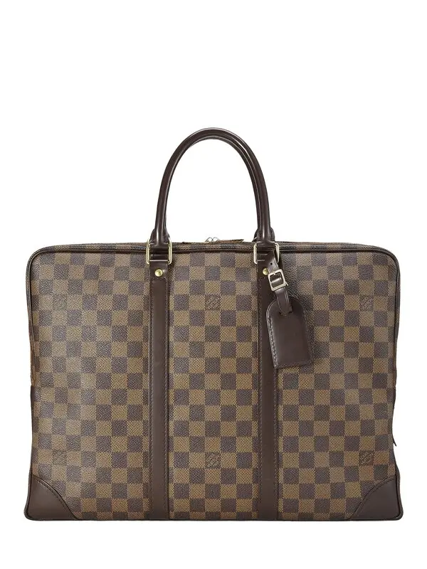 LOUIS VUITTON Damier Ebene Porte Documents-voyage - Brown
