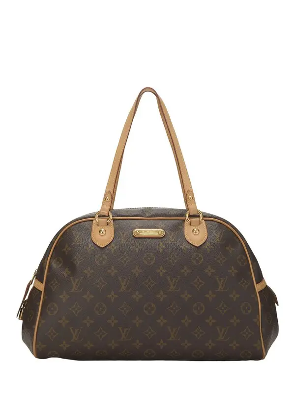 LOUIS VUITTON Monogram Montorgueil Tote - Brown