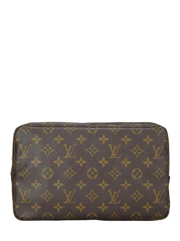 LOUIS VUITTON Monogram Canvas Toiletry Pouch 28 - Brown