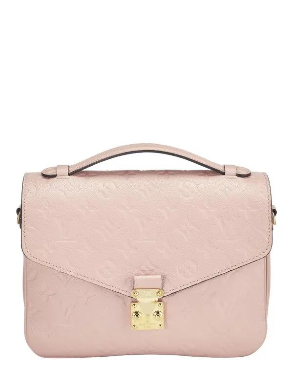 LOUIS VUITTON Monogram Empreinte Pochette Metis - Pink