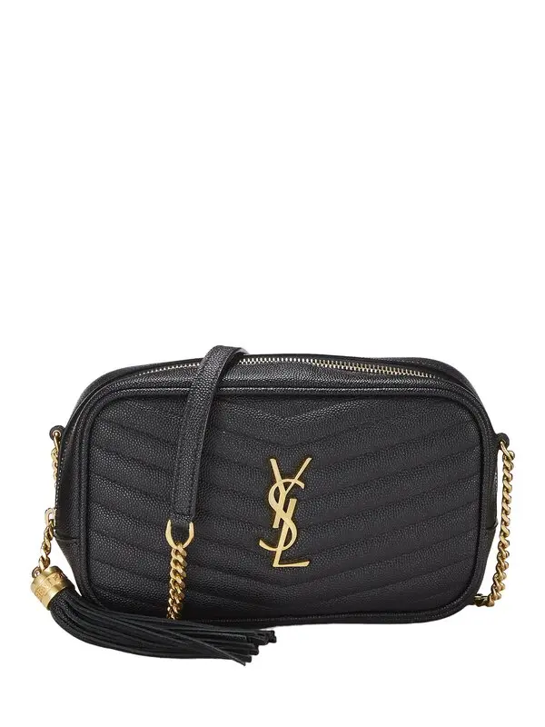 Saint Laurent Grainy Lou Camera Bag - Black
