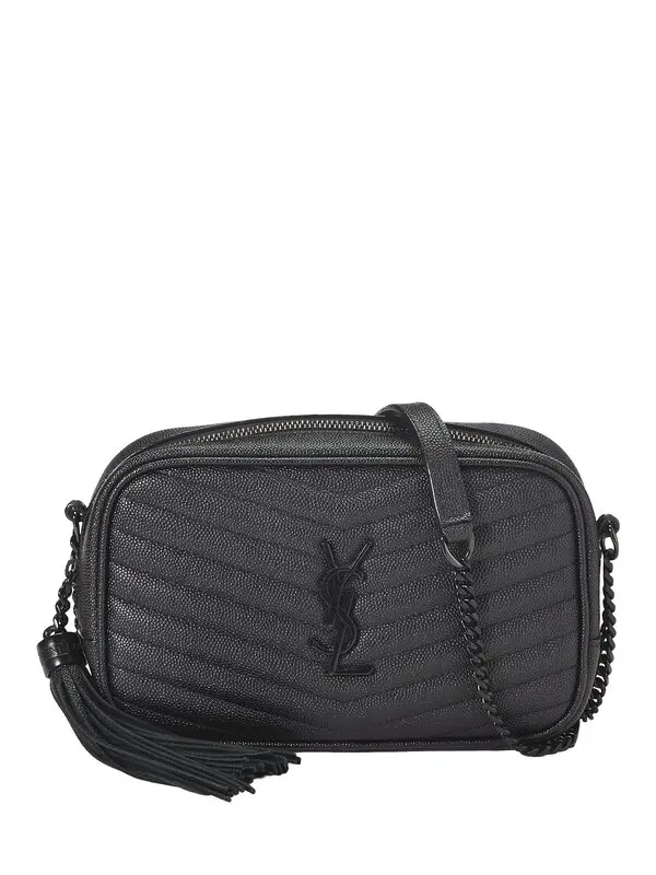 Saint Laurent Grainy Lou Camera Bag - Black
