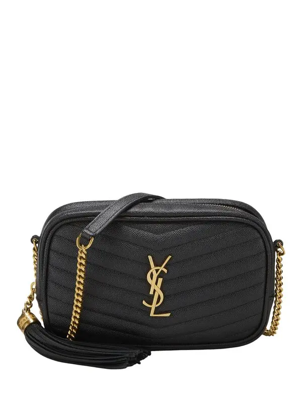 Saint Laurent Grainy Lou Camera Bag - Black
