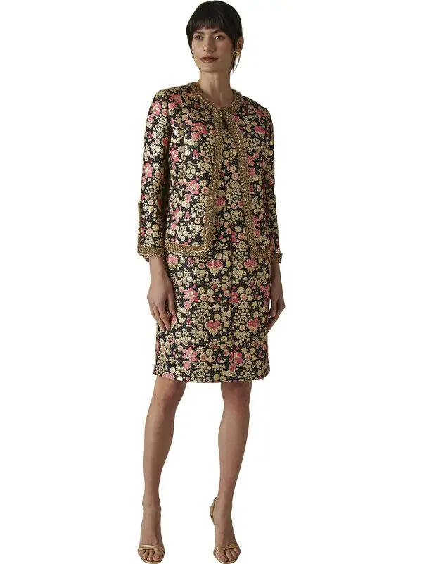 Chanel Brocade Dress Set - Multicolor