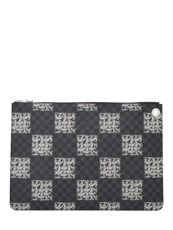 LOUIS VUITTON Christopher Nemeth Damier Graphite Pochette Jour - Black