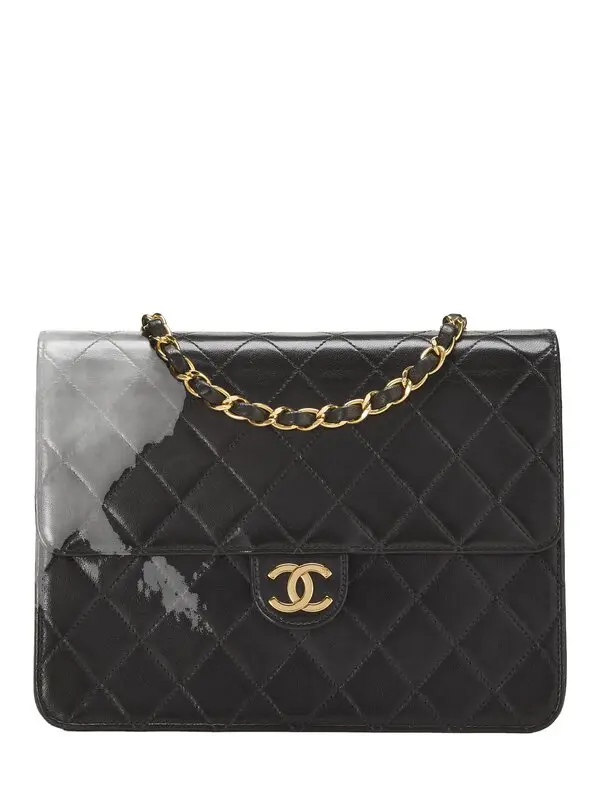 Chanel Quilted Lambskin Ex Flap Bag - Black