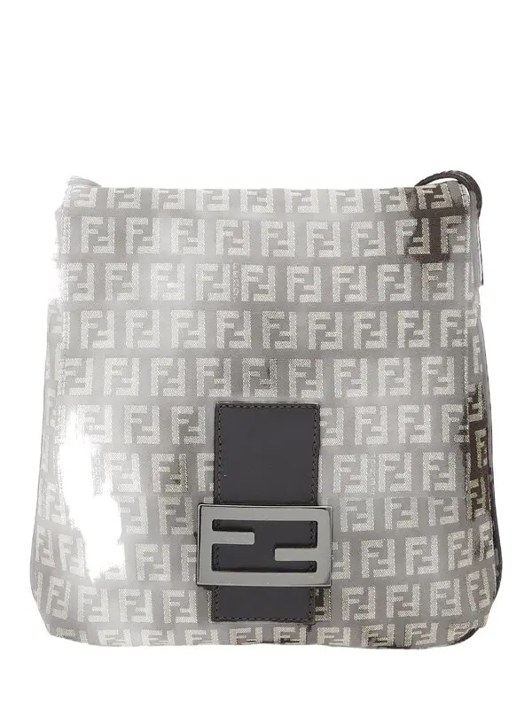 Fendi Zucchino Canvas Messenger - Brown
