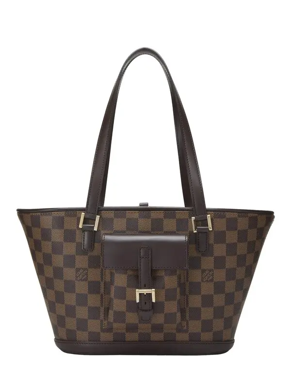 LOUIS VUITTON Damier Ebene Manosque - Brown