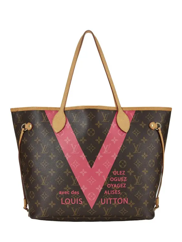LOUIS VUITTON Neverfull Monogram Tote - Pink