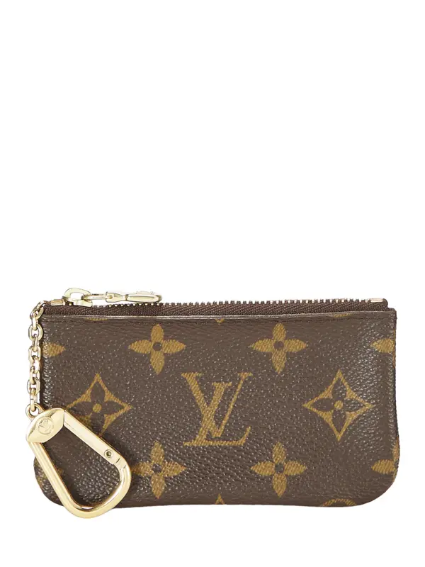 LOUIS VUITTON Monogram Canvas Pochette Clefs - Brown