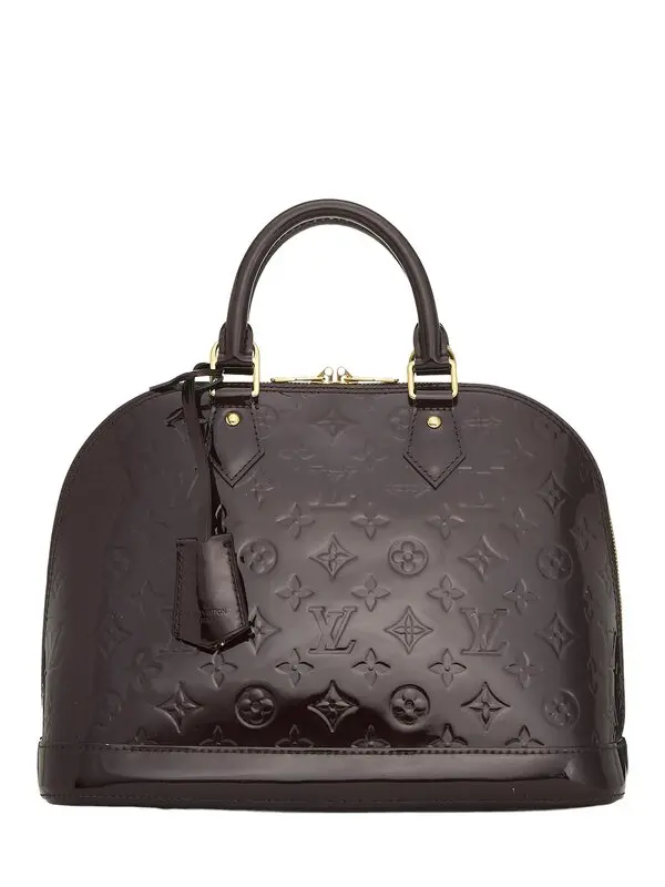 LOUIS VUITTON Amarante Monogram Vernis Alma - Burgundy