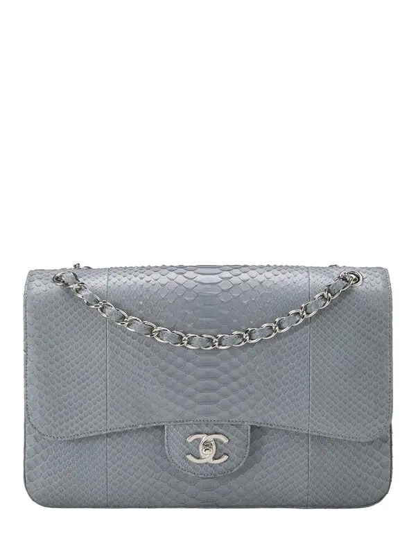 Chanel Classic Double Flap Shoulder Bag - Blue