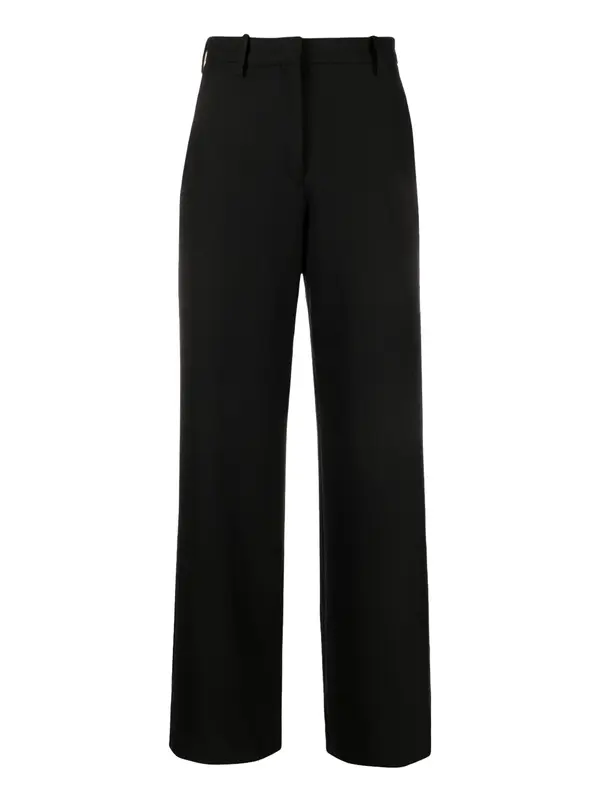 Maje High-waist Flared Trousers - Black