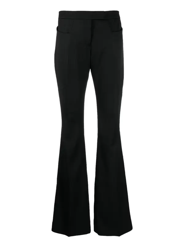 TOM FORD High-waisted Flared Trousers - Black