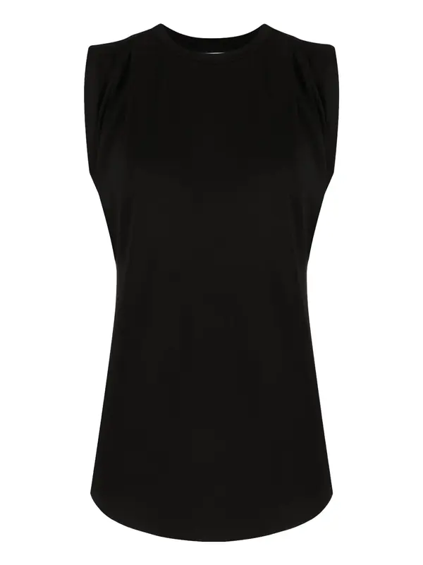 Michael Kors Pleated Tank Top - Black