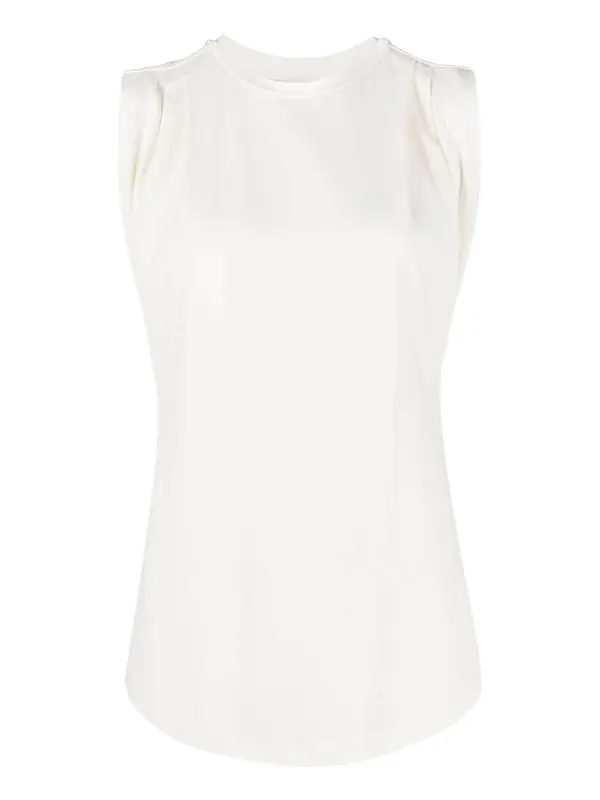 Michael Kors Pleat-detailing Tank - Neutrals