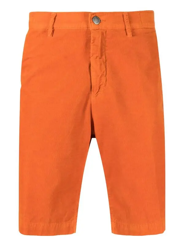 Massimo Alba Corduroy Bermuda Shorts - Orange