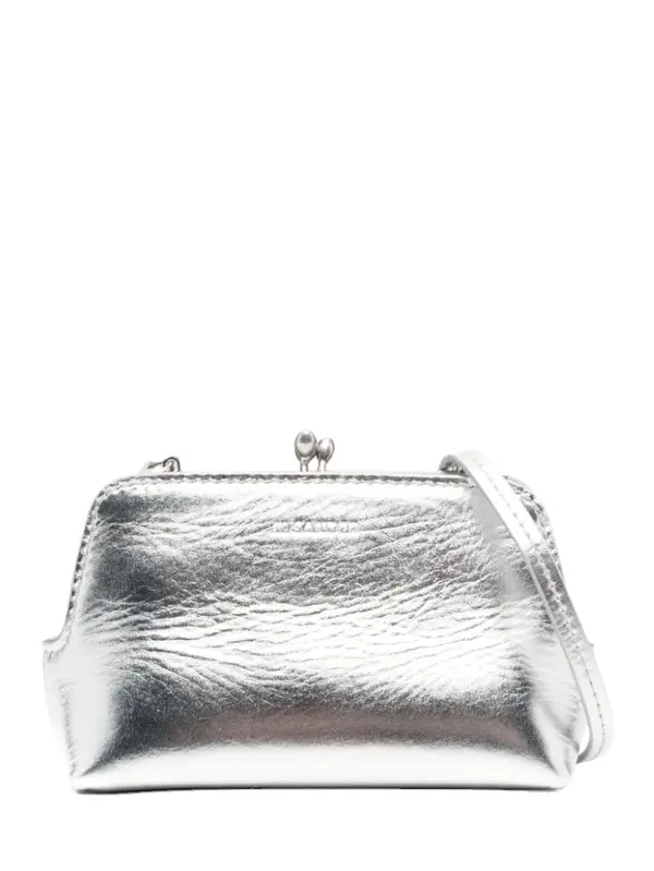 JIL SANDER Goji Micro Metallic Bag - Grey