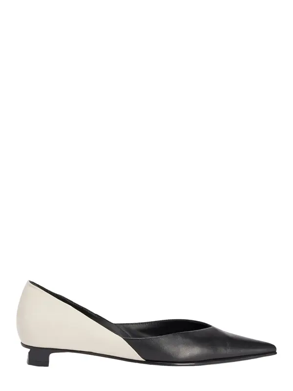 Ami Pointed Leather Pumps - Black
