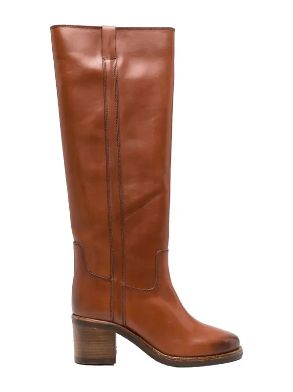Isabel Marant Seenia 70mm Leather Boots - Brown