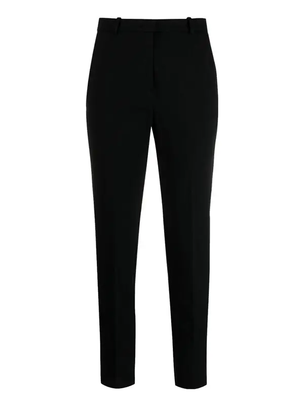 Pinko High-waisted Cropped Trousers - Black