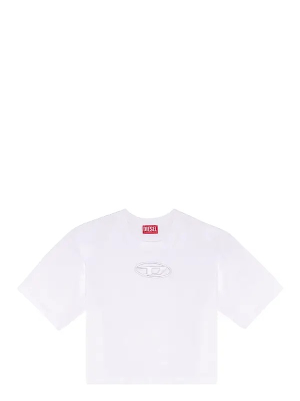 DIESEL T-rowy-od Cotton T-shirt - White