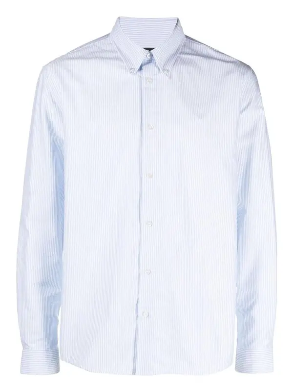 A.p.c. Striped Cotton Shirt - Blue