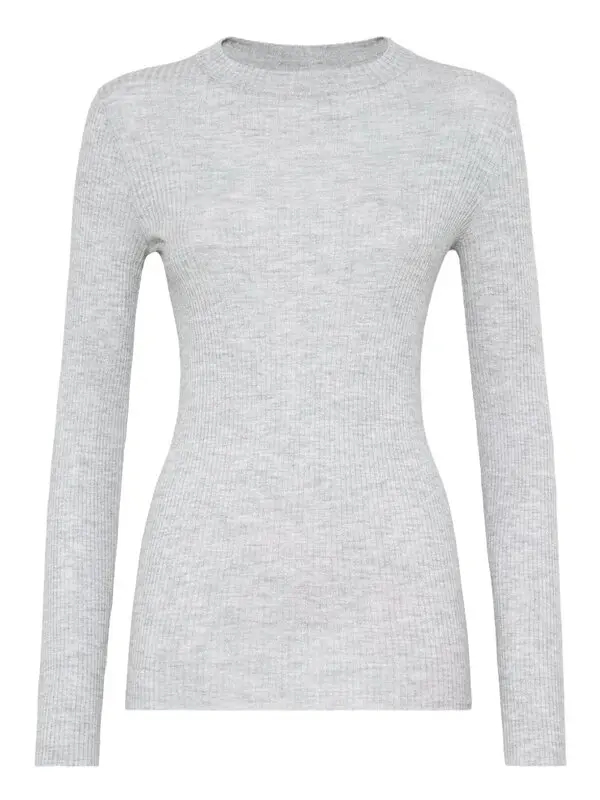 Brunello Cucinelli Ribbed Sweater - Grey