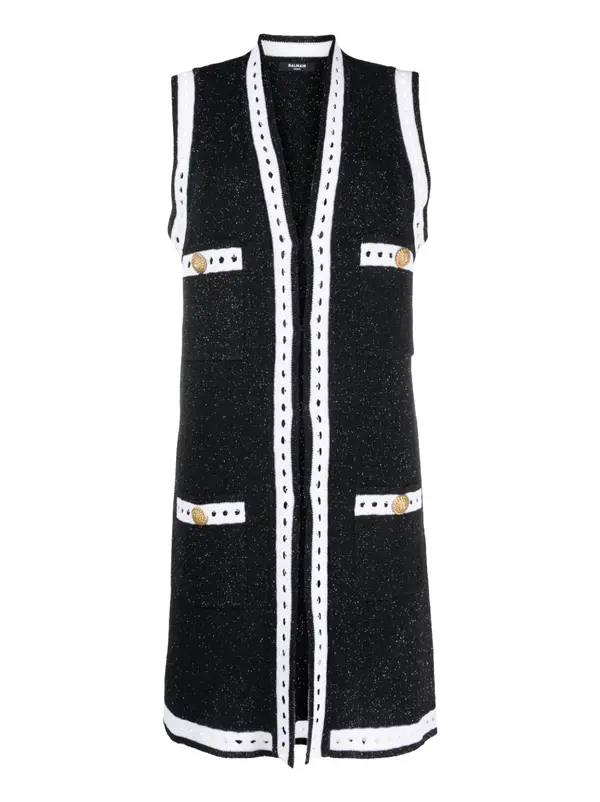 Balmain V-neck Cardigan - Black