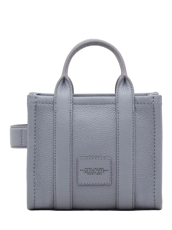Marc Jacobs Leather Crossbody Tote - Grey