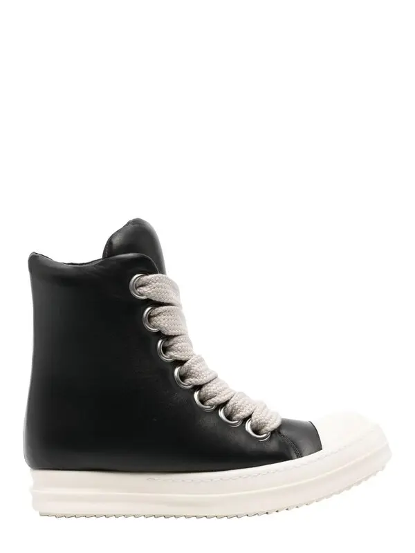 Rick Owens Jumbo Padded Leather Sneakers - Black
