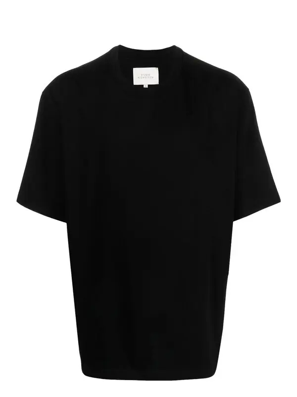 Studio Nicholson Crew-neck Cotton T-shirt - Black