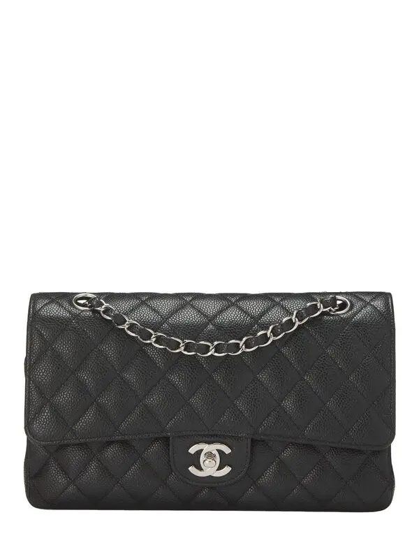 Chanel Quilted Caviar Classic Double Flap Bag - Black