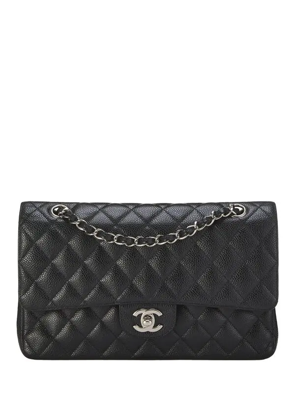 Chanel Quilted Caviar Classic Double Flap Bag - Black