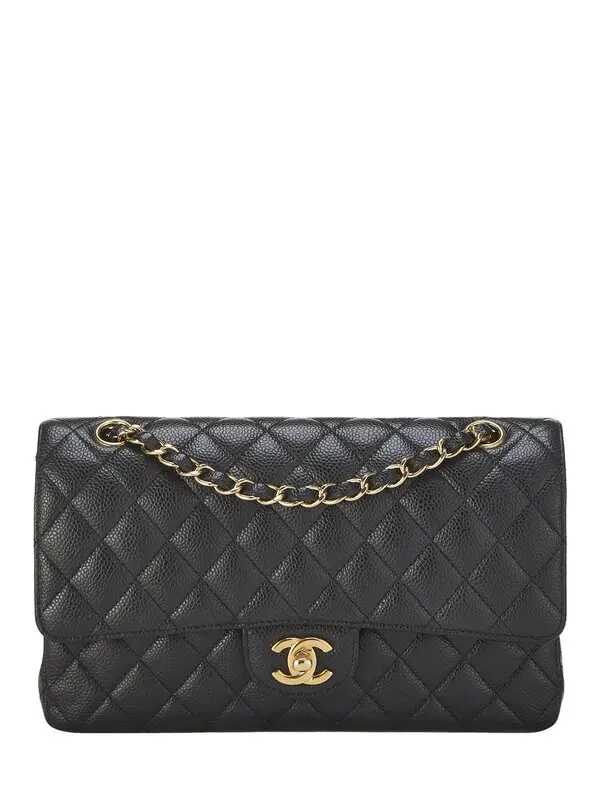 Chanel Quilted Caviar Classic Double Flap Bag - Black