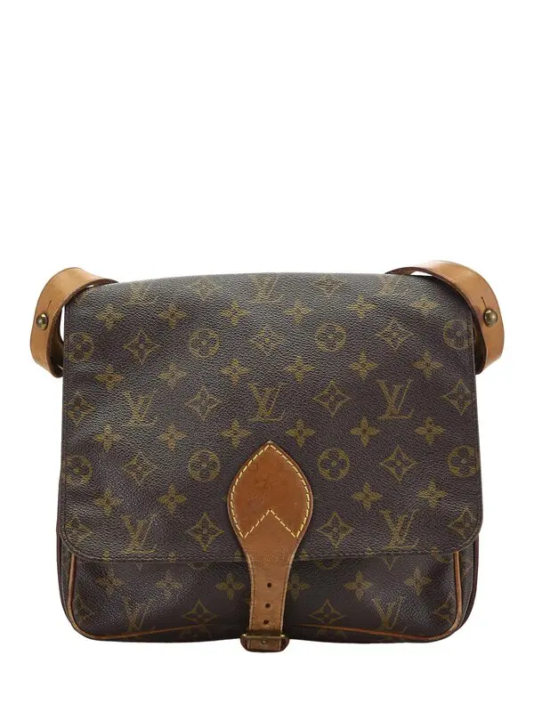 LOUIS VUITTON Monogram Canvas Cartouchiere Bag - Brown
