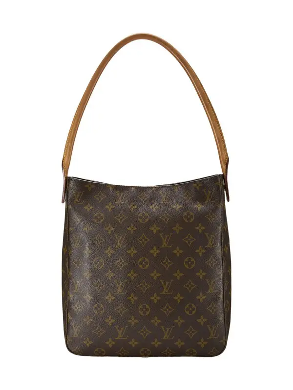 LOUIS VUITTON Monogram Canvas Looping Shoulder Bag - Brown