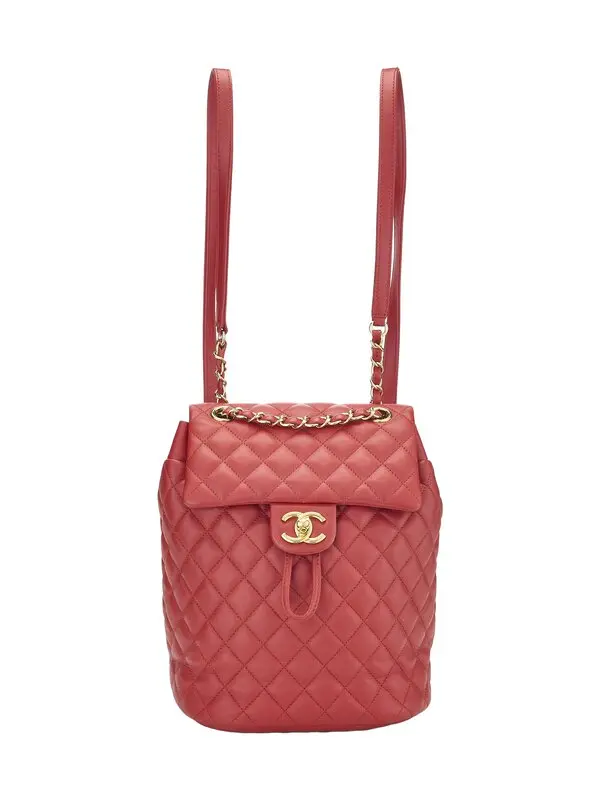 Chanel Quilted Lambskin Urban Spirit Backpack - Red