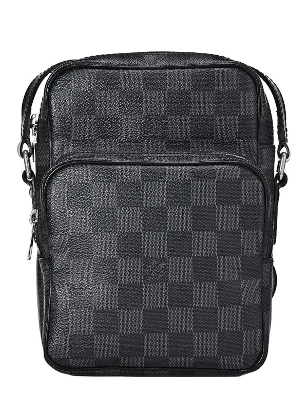 LOUIS VUITTON Damier Graphite Rem Crossbody - Black