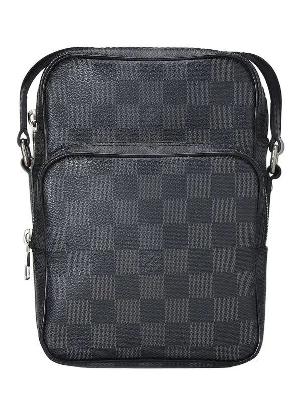 LOUIS VUITTON Damier Graphite Rem Crossbody - Black