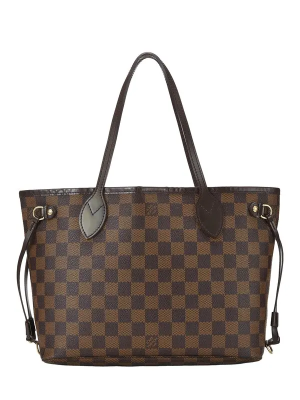 LOUIS VUITTON Damier Ebene Tote - Brown