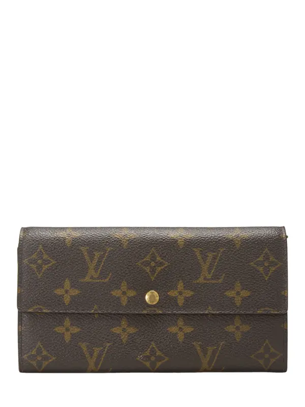 LOUIS VUITTON Monogram Canvas Sarah Wallet - Brown