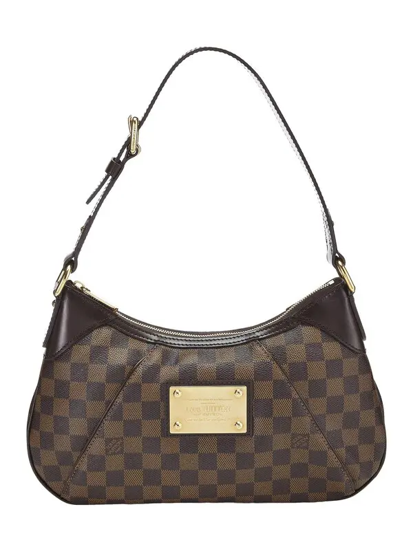 LOUIS VUITTON Damier Ebene Thames Shoulder Bag - Brown