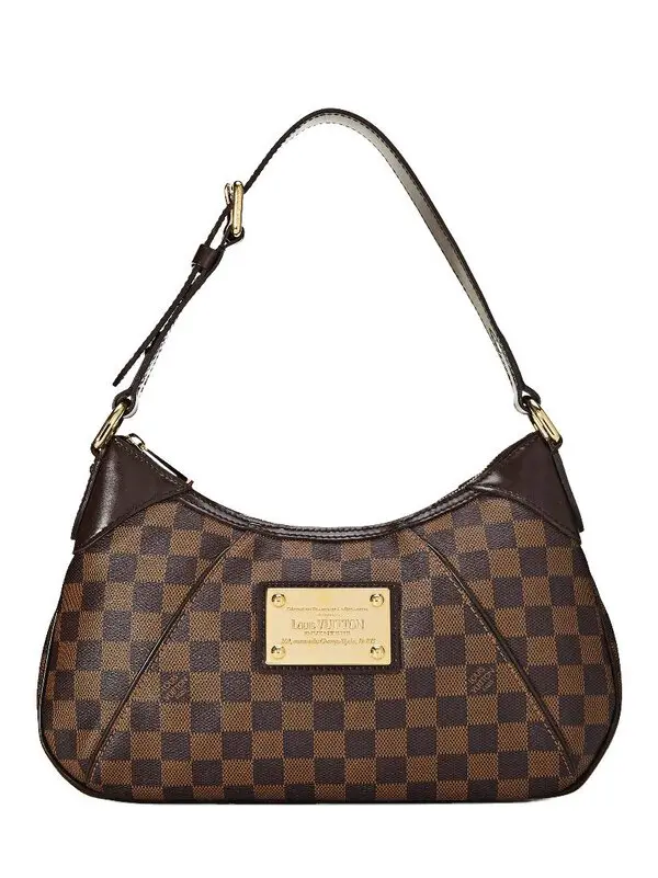 LOUIS VUITTON Damier Ebene Thames Shoulder Bag - Brown