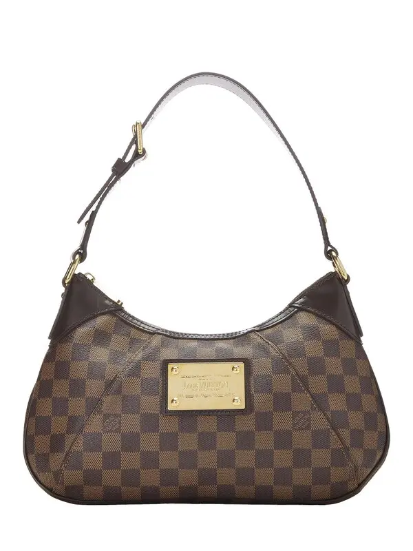 LOUIS VUITTON Damier Ebene Thames Shoulder Bag - Brown